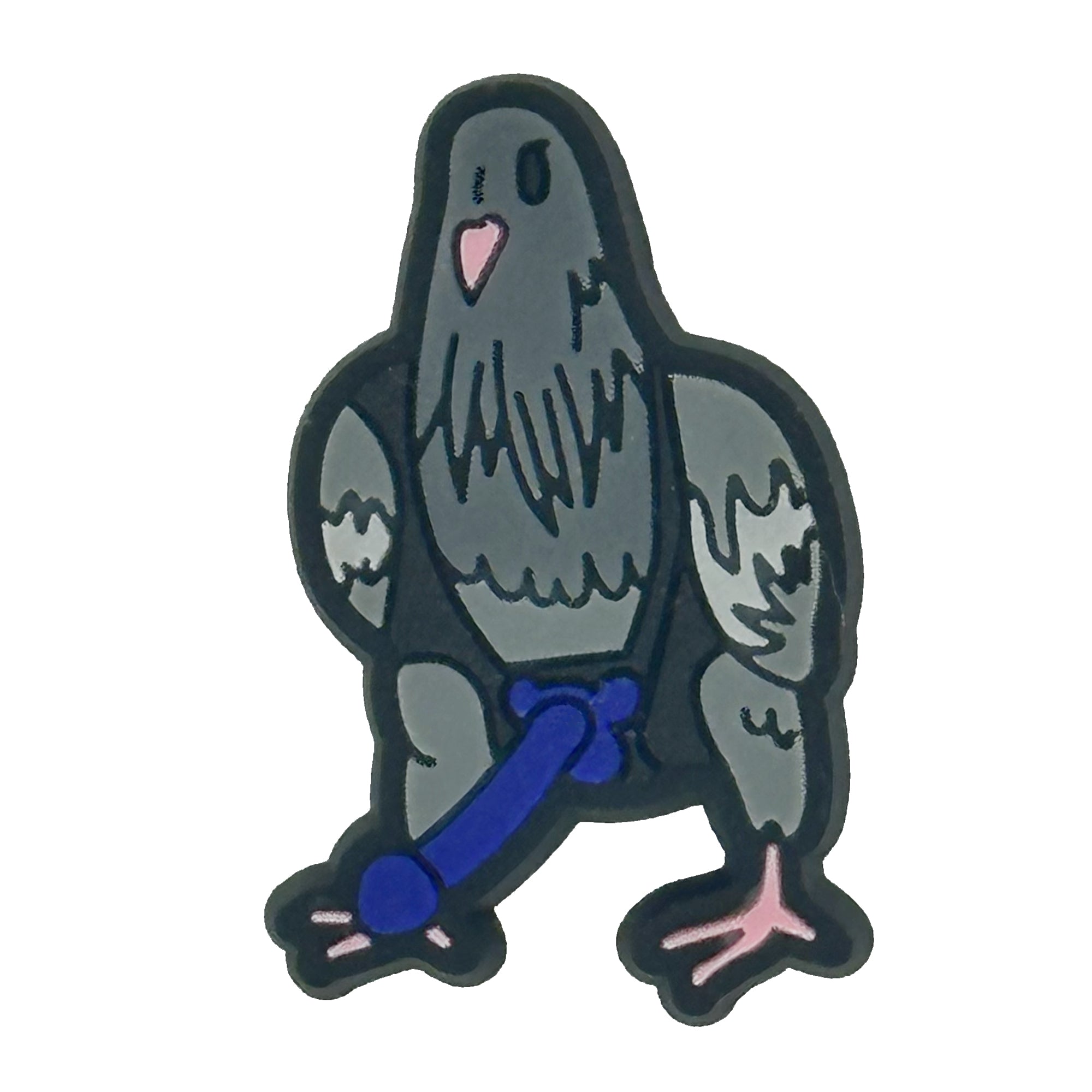 Tactical Mini Morale Charms- Consider This A Fucking Warning Pigeon