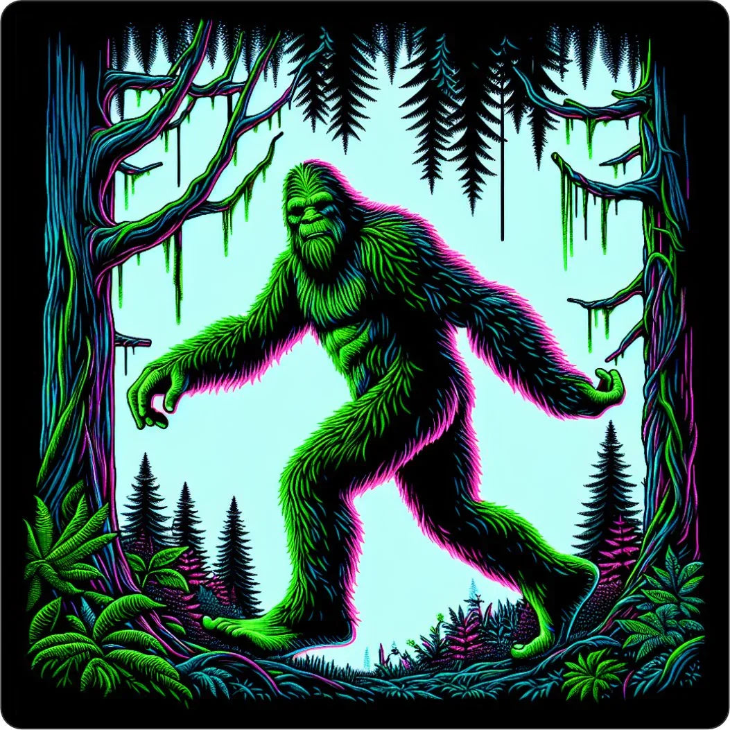 STICKER - Bigfoot - Amp Up Your Wardrobe with an Trippy, Eye-Catching