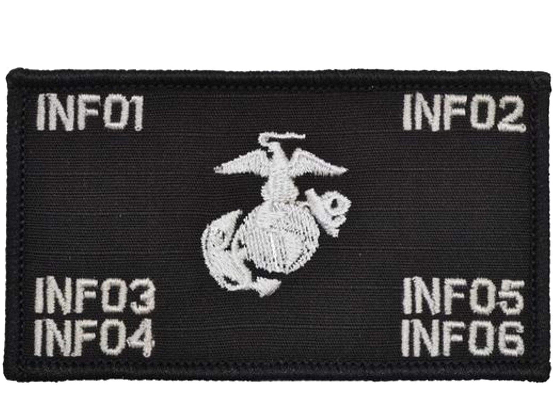 USMC Plate Carrier Flak Patch - Eagle Globe and Anchor Graphic (Filled