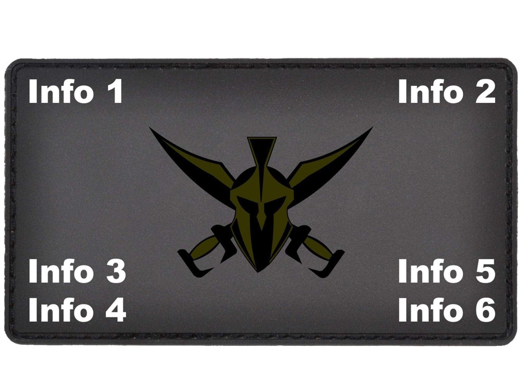 Custom Made Printed PVC Combat Plate Carrier Flak Patch - Custom Image