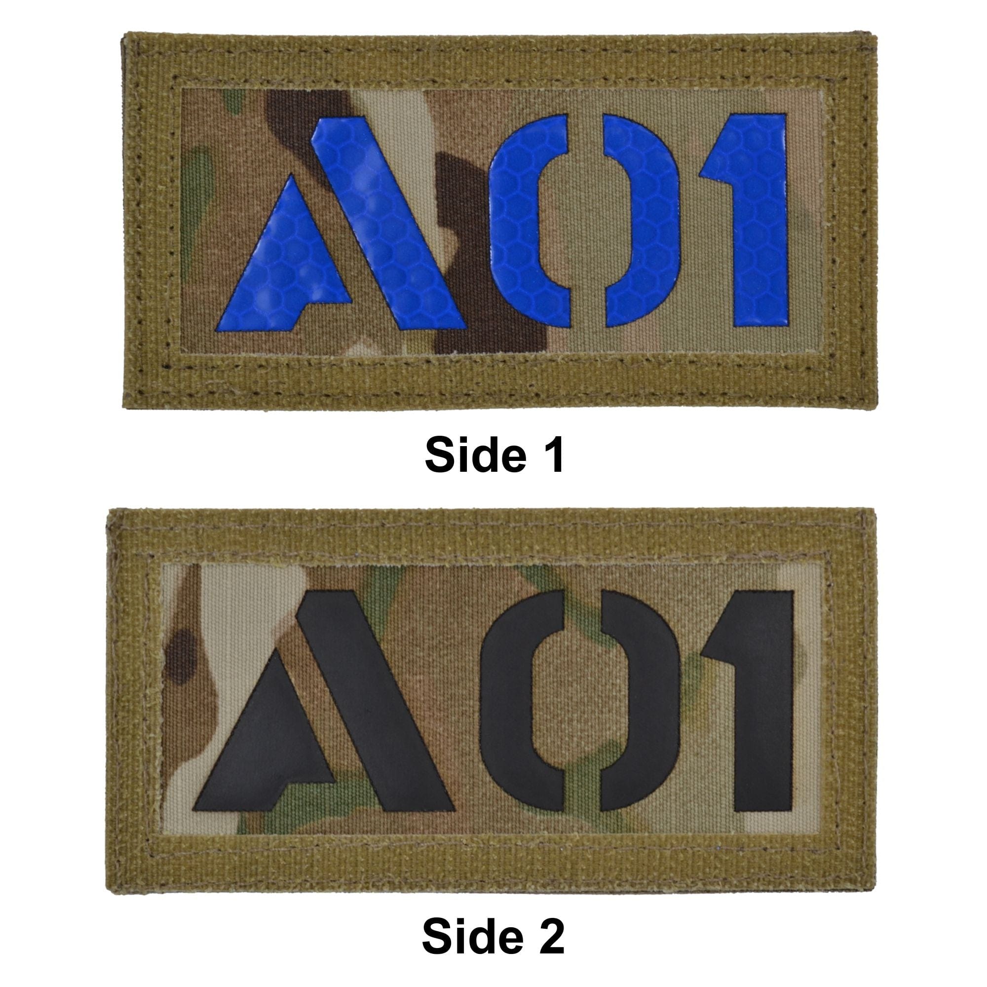 Custom Double Sided Laser Cut Call Sign - 2x4 CORDURA® Patch - Reflect