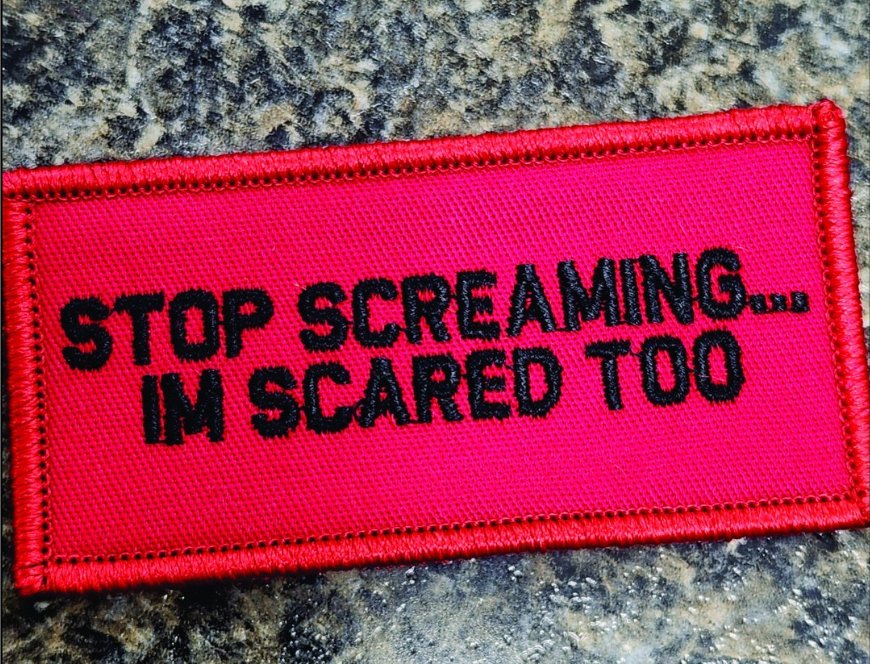 As Seen on Socials - Stop Screaming... I'm Scared Too - 2x4 Patch - Re