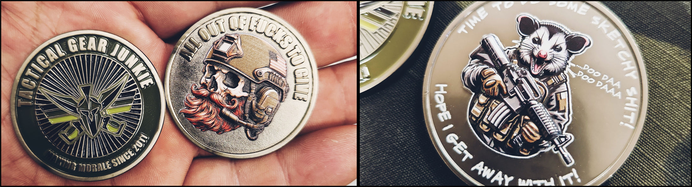 2.75" Custom Text Military Tab Patch