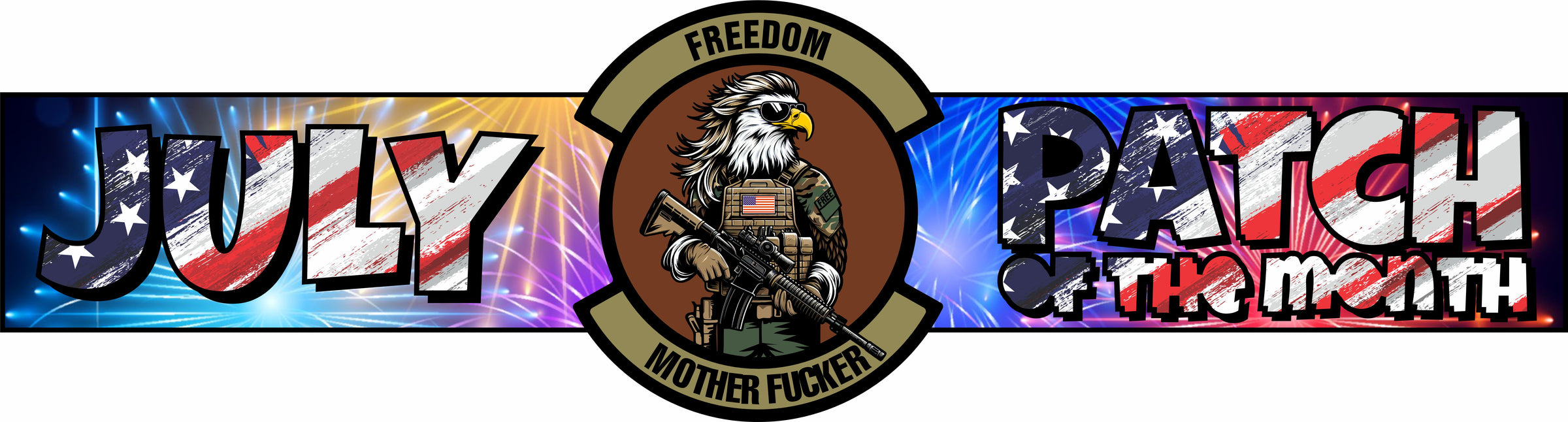 2.75" Custom Text Military Tab Patch