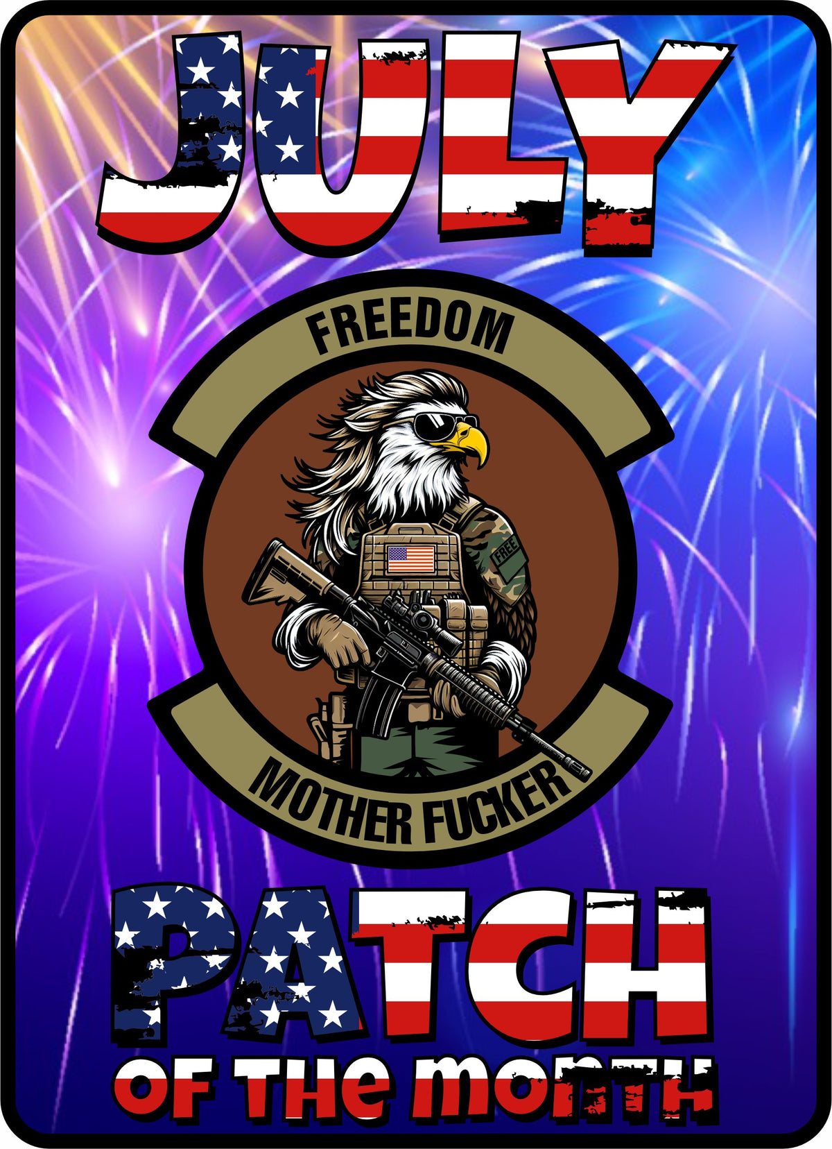 2.75" Custom Text Military Tab Patch