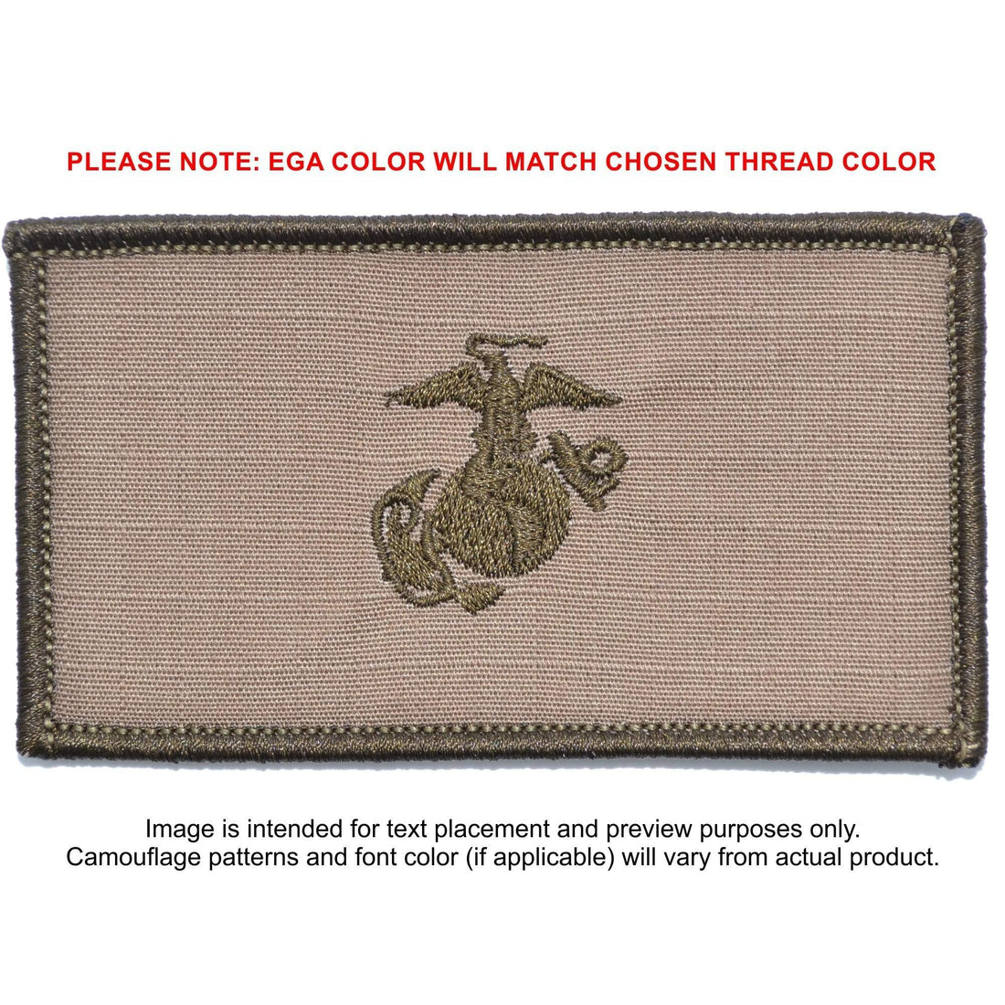 USMC Plate Carrier Flak Patch - Eagle Globe and Anchor Graphic (Filled