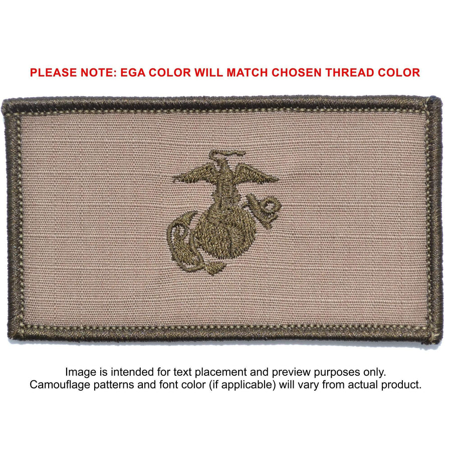 USMC Plate Carrier Flak Patch - Eagle Globe and Anchor Graphic (Filled