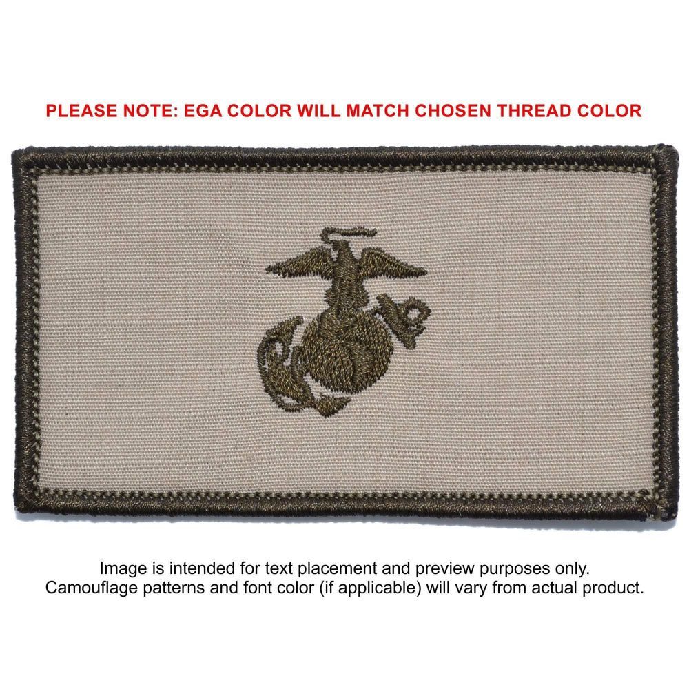 USMC Plate Carrier Flak Patch - Eagle Globe and Anchor Graphic (Filled