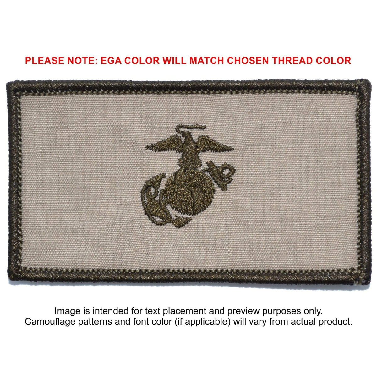 USMC Plate Carrier Flak Patch - Eagle Globe and Anchor Graphic (Filled