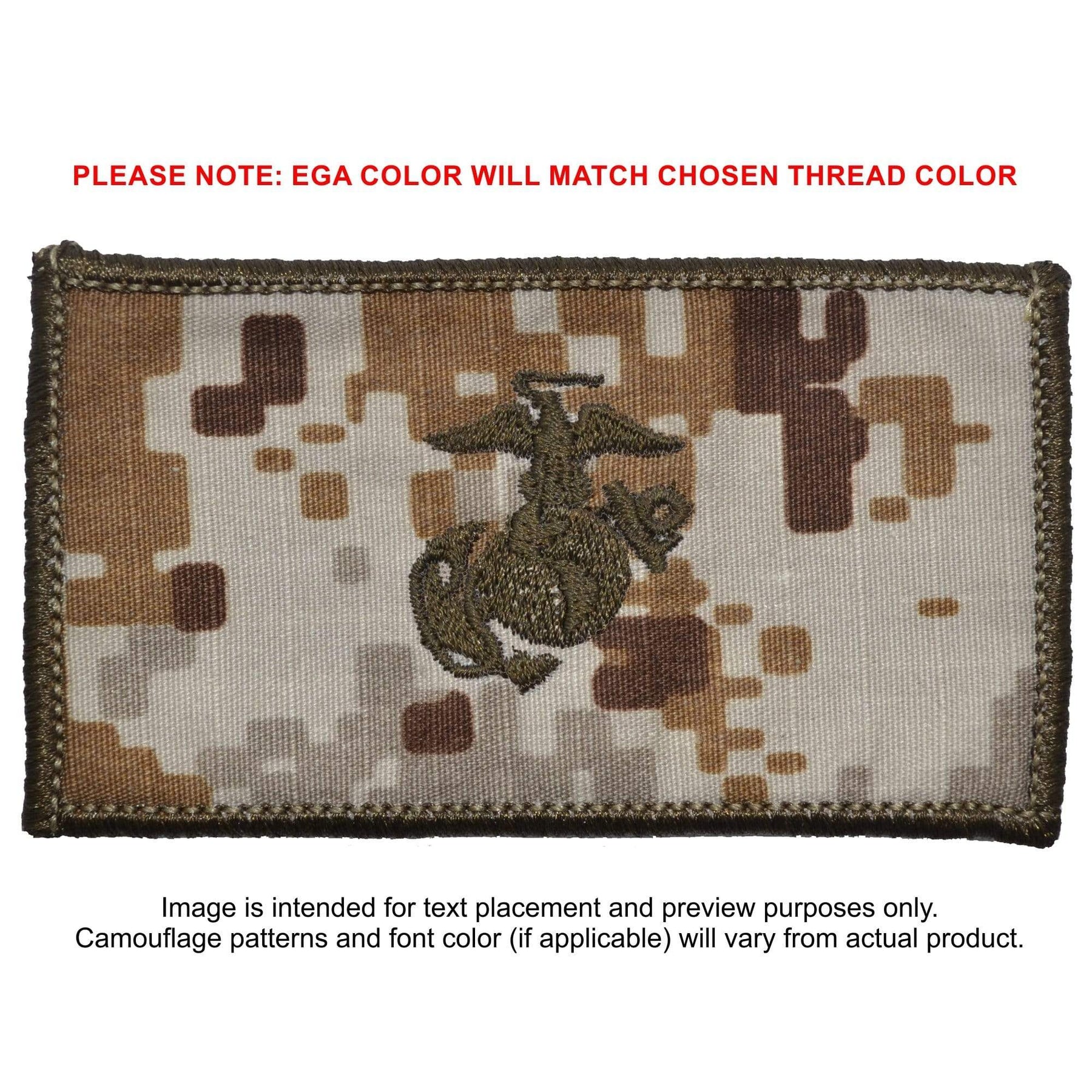 USMC Plate Carrier Flak Patch - Eagle Globe and Anchor Graphic (Filled