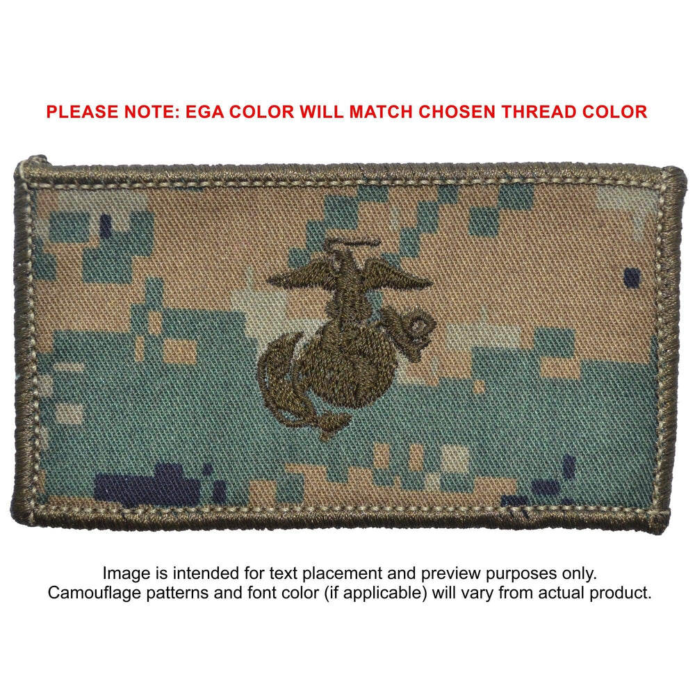 USMC Plate Carrier Flak Patch - Eagle Globe and Anchor Graphic (Filled