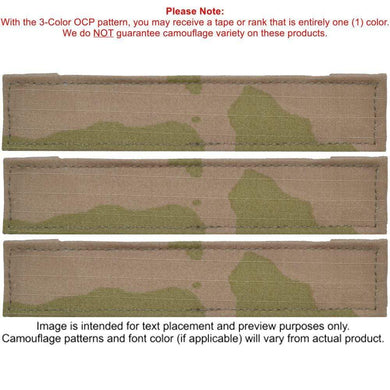 5 Piece Custom Air Force Name Tape & Rank Set USAF OCP Flag w/ Hook Fa