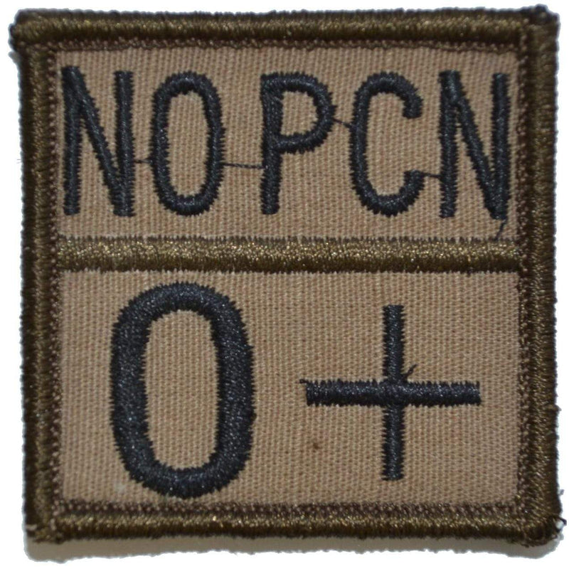 Custom Blood Type and Allergy - 2x2 Patch