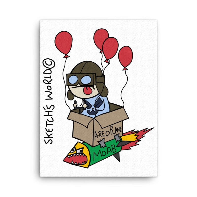 Sketch's World © Officially Licensed - Air Force MOAB Canvas Print