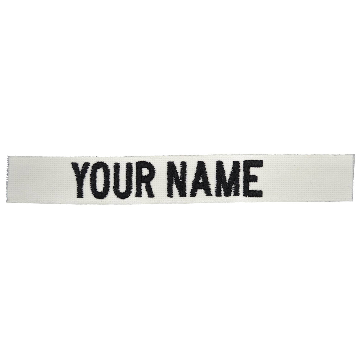 Nylon/Cotton Webbing Custom Name Tape - White