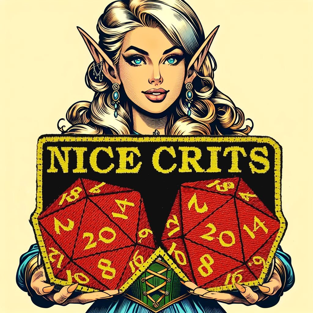 Nice Crits D&D - Roll a set of Natural 20 - Yes they are real - 2.5 x
